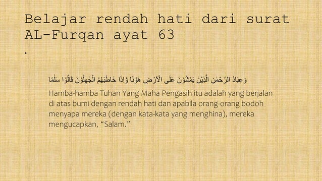 Perilaku Rendah Hati, Hemat Dan Sederhana | PPT