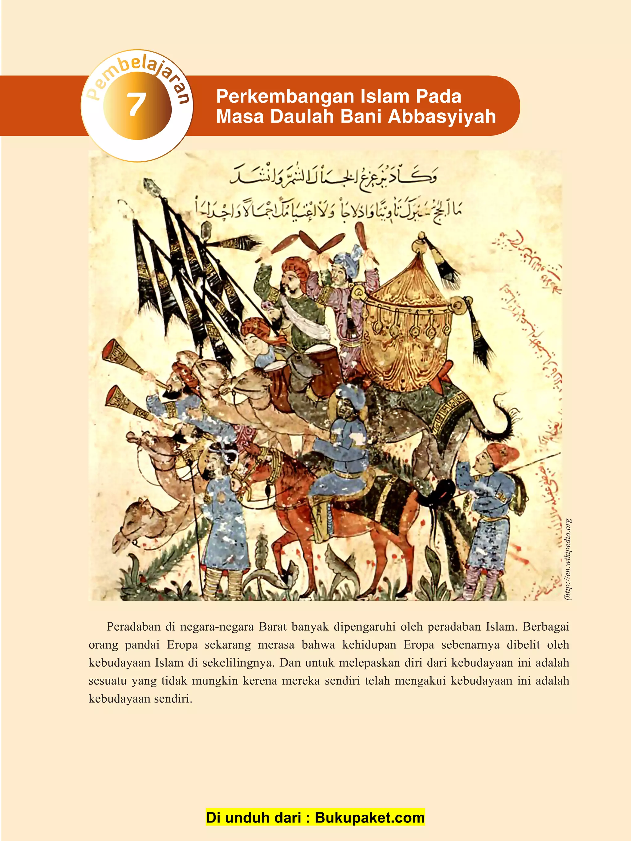 Bab 7 perkembangan islam pada masa daulah bani abbasyiyah | PDF