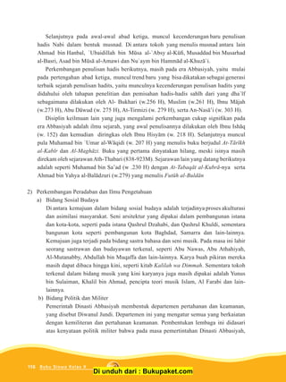 Bab 7 perkembangan islam pada masa daulah bani abbasyiyah | PDF
