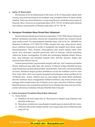 Bab 7 perkembangan islam pada masa daulah bani abbasyiyah | PDF