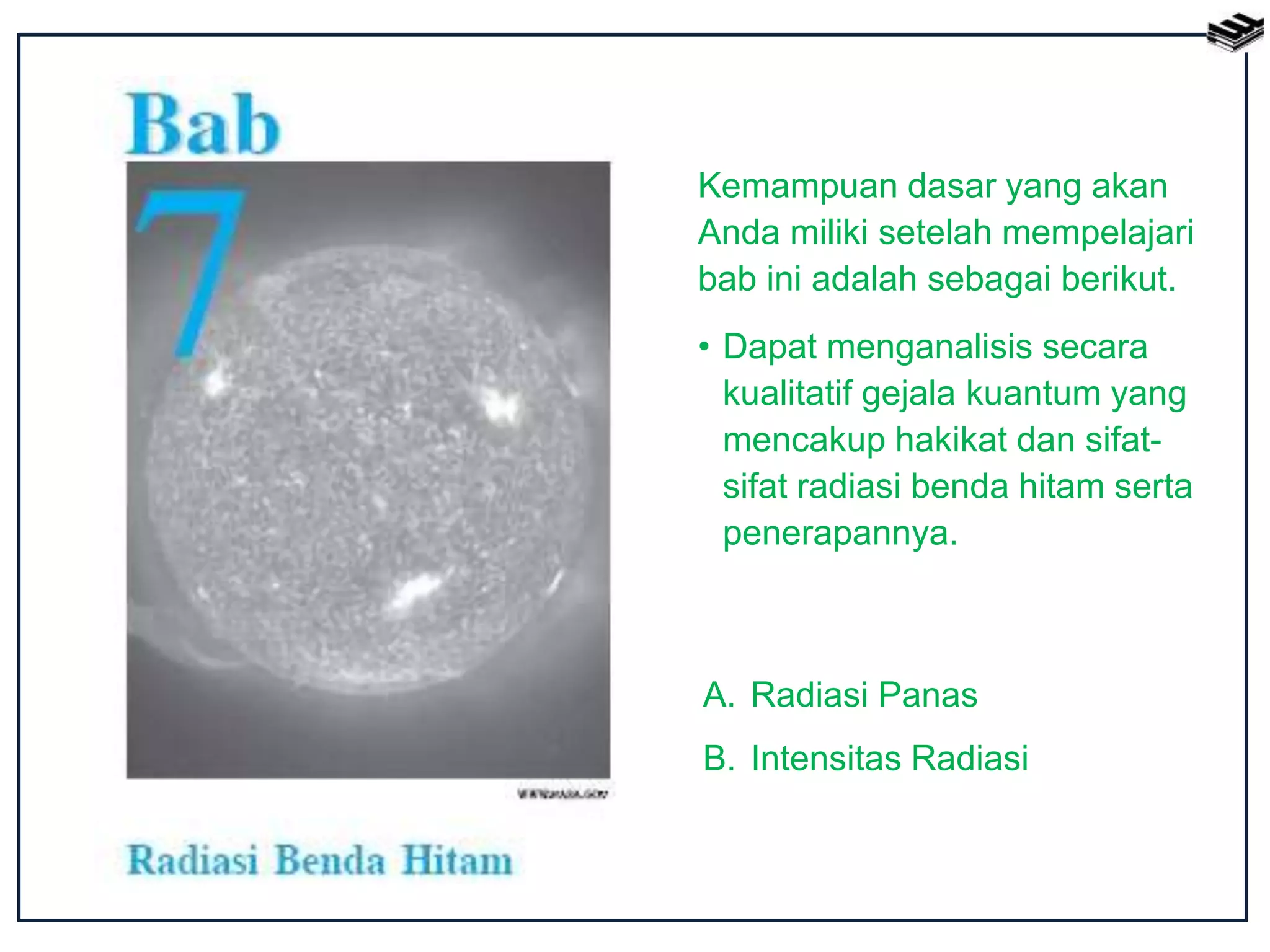 Bab 7 radiasi benda hitam | PPT