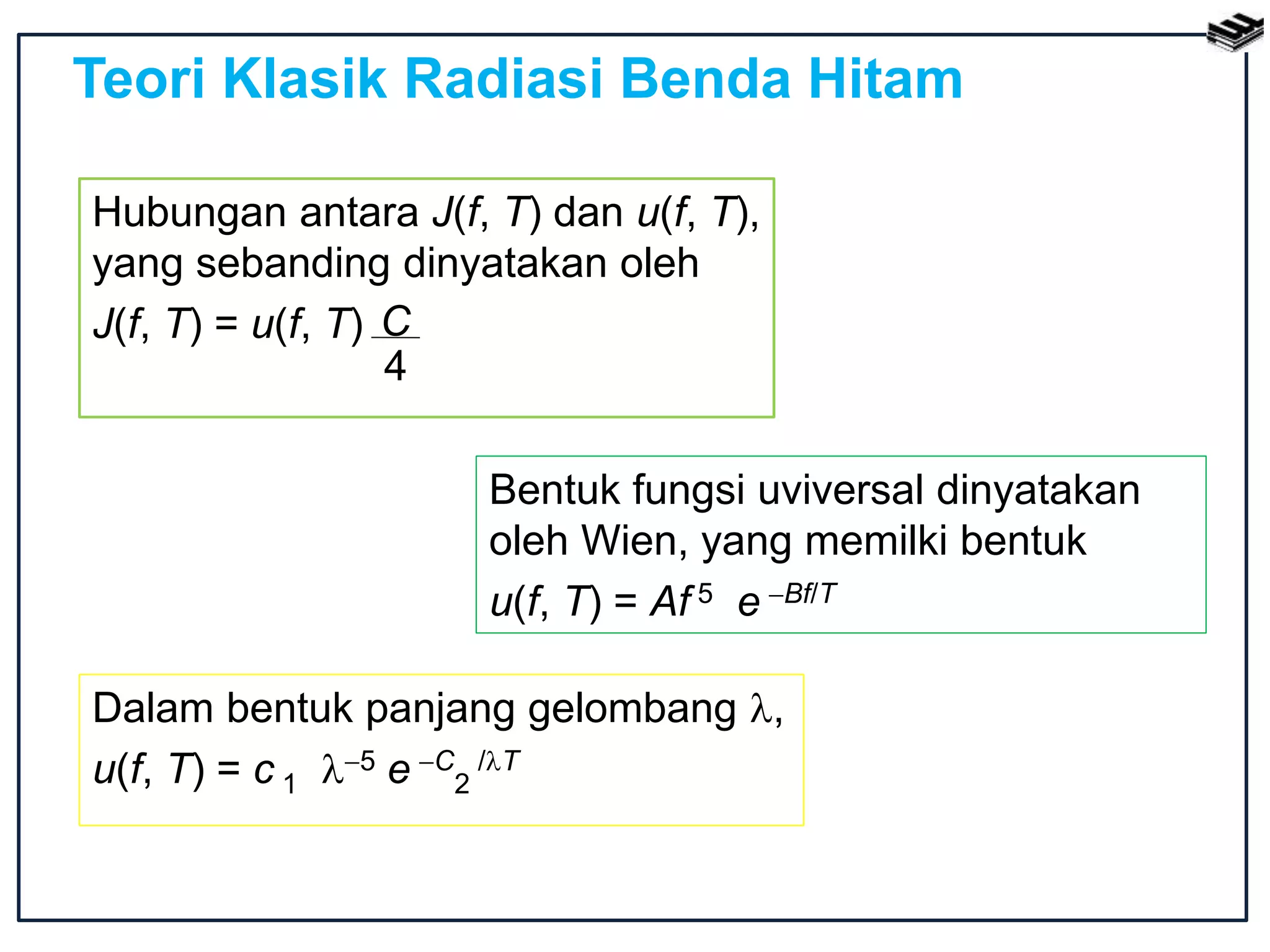 Bab 7 radiasi benda hitam | PPT