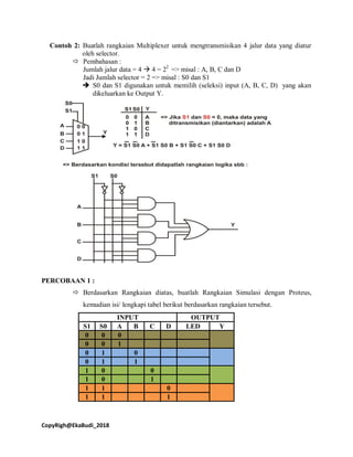 Bab 7 rankaian kombinasional data transmisi | PDF