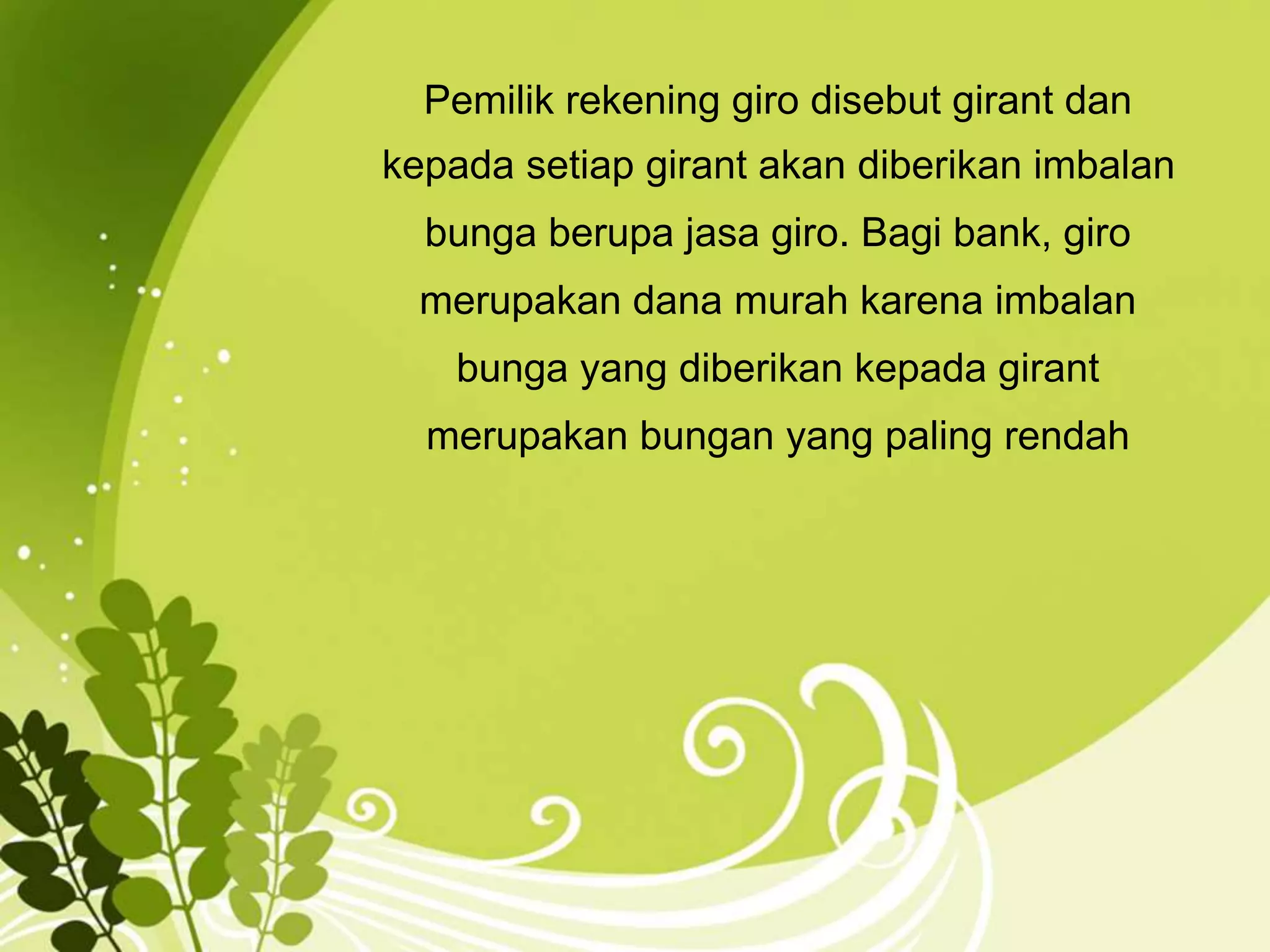 Simpanan giro | PPTX