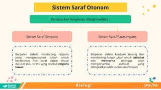 Sistem saraf, hoormon dan indera manusia | PPTX