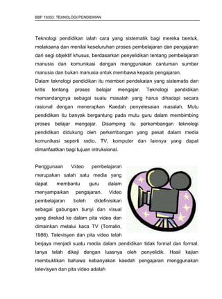 Bab7 video dalam pendidikan | DOCX