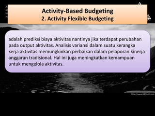 chapter 8 budgetting for planning and controlling (hansen & mowen) | PPTX