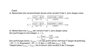 Uji Normalitas dan Homogenitas | PPTX