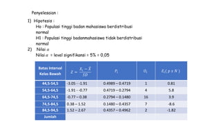 Uji Normalitas dan Homogenitas | PPTX
