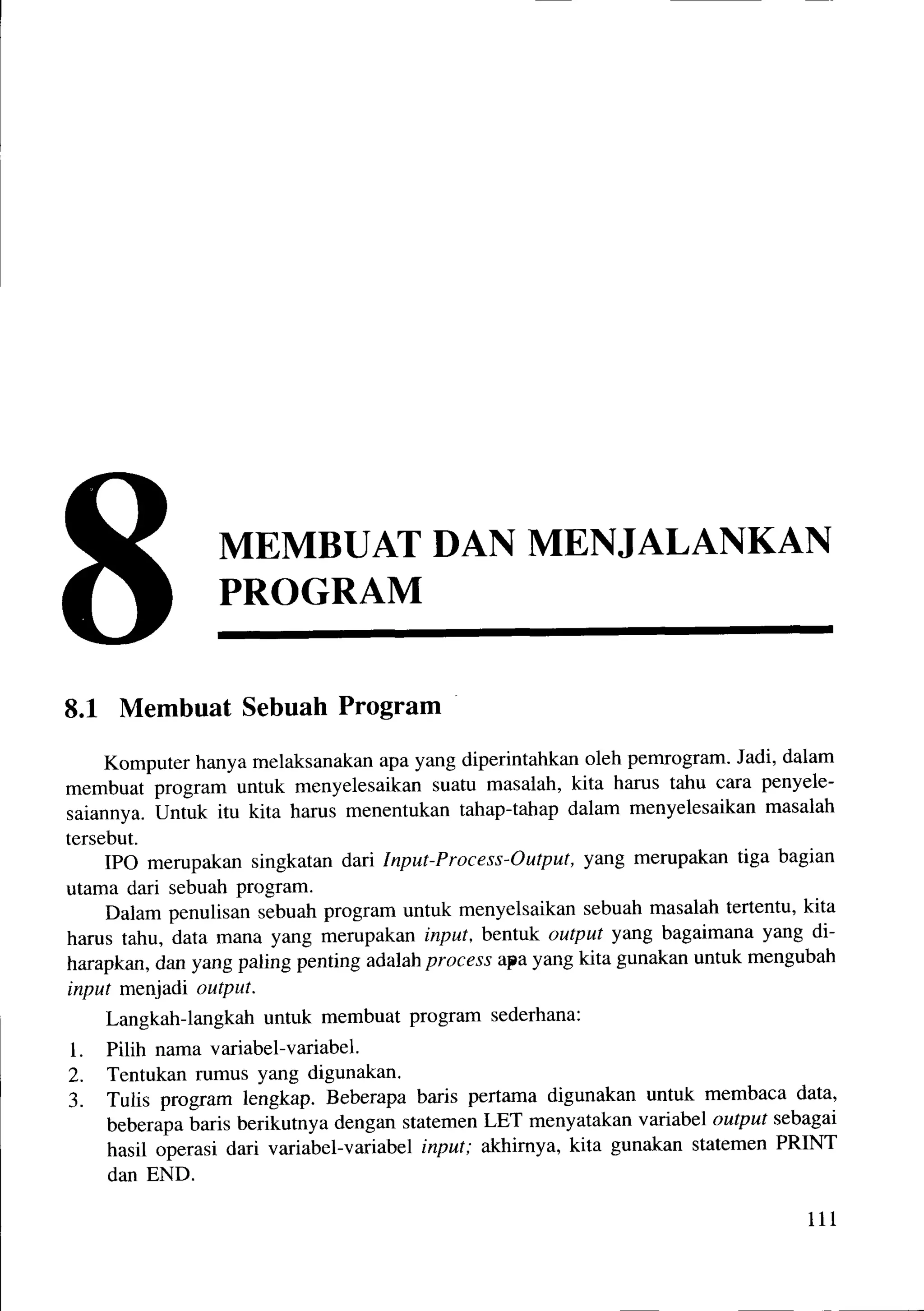 Bab8 membuat dan-menjalankan_program | PDF