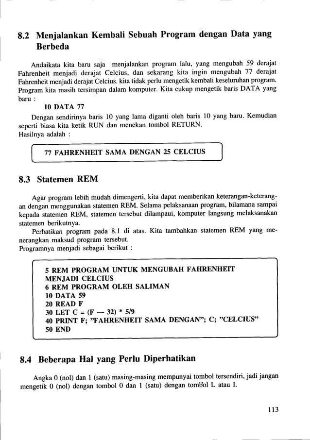 Bab8 membuat dan-menjalankan_program | PDF