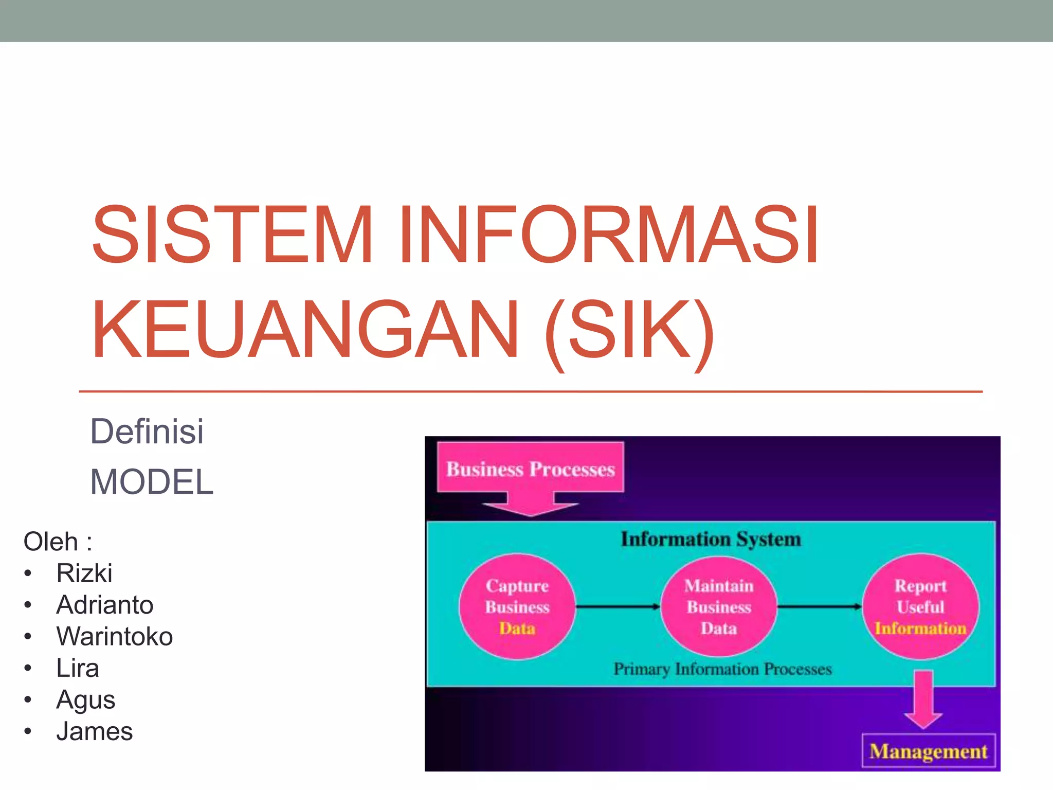 sistem informasi keuangan | PPTX