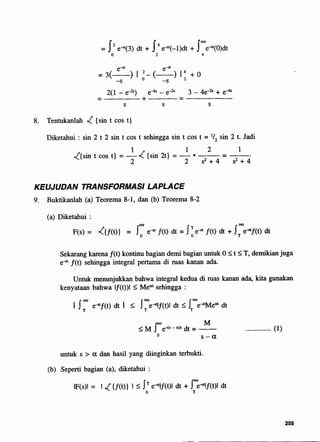 Bab8 transformasi laplace | PDF