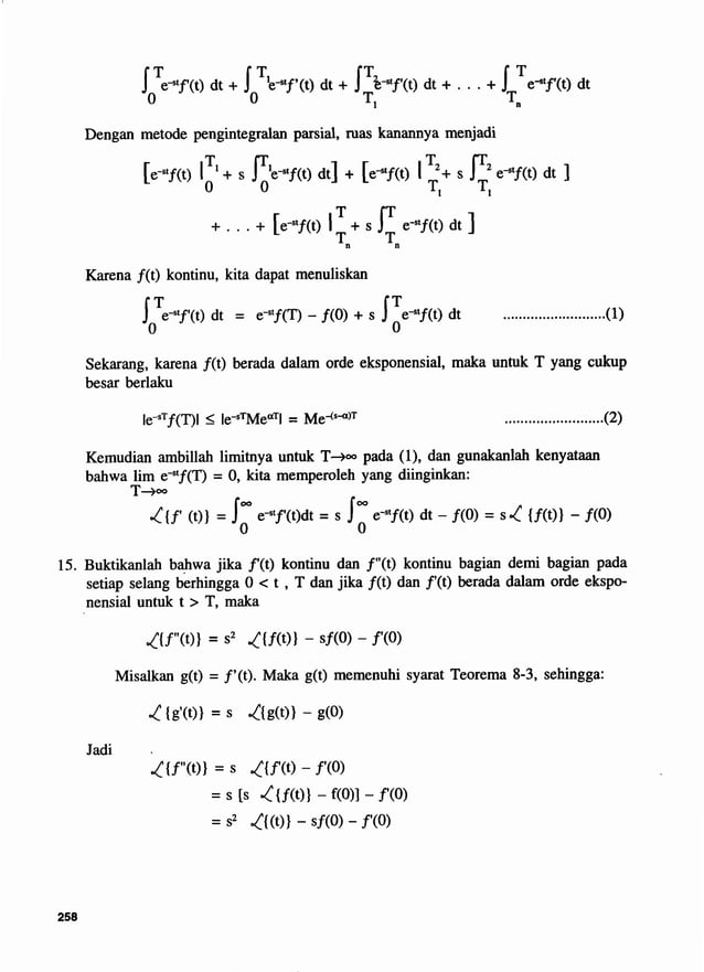 Bab8 transformasi laplace | PDF