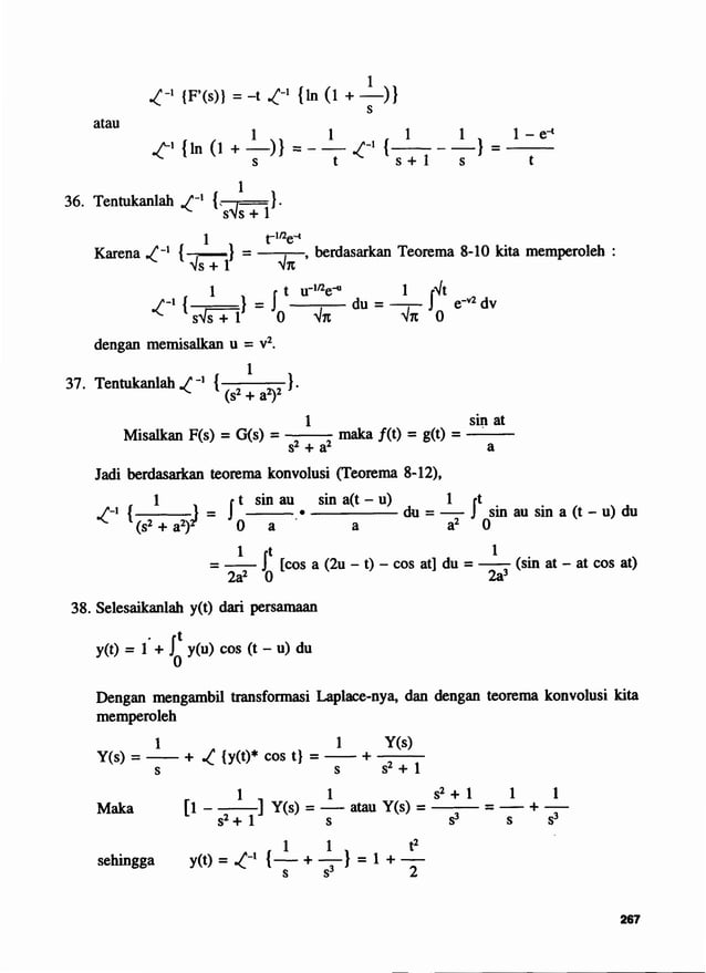 Bab8 transformasi laplace | PDF