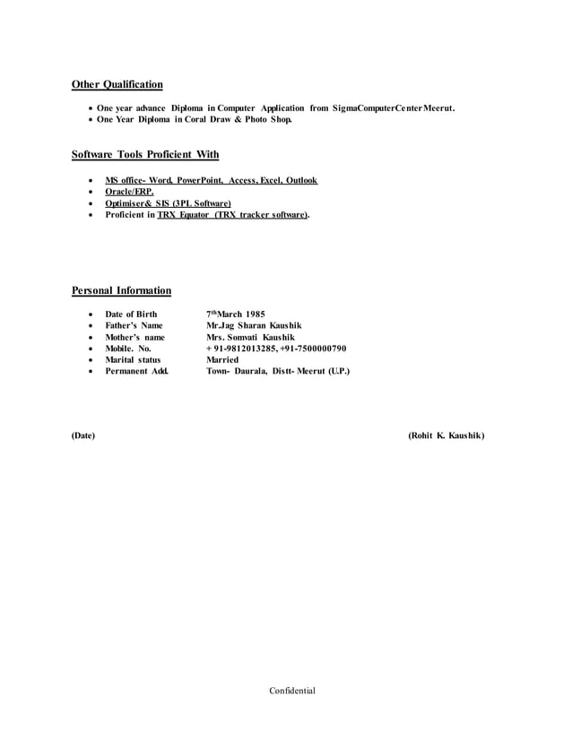 CV-Rohit Kumar Kaushik | DOCX