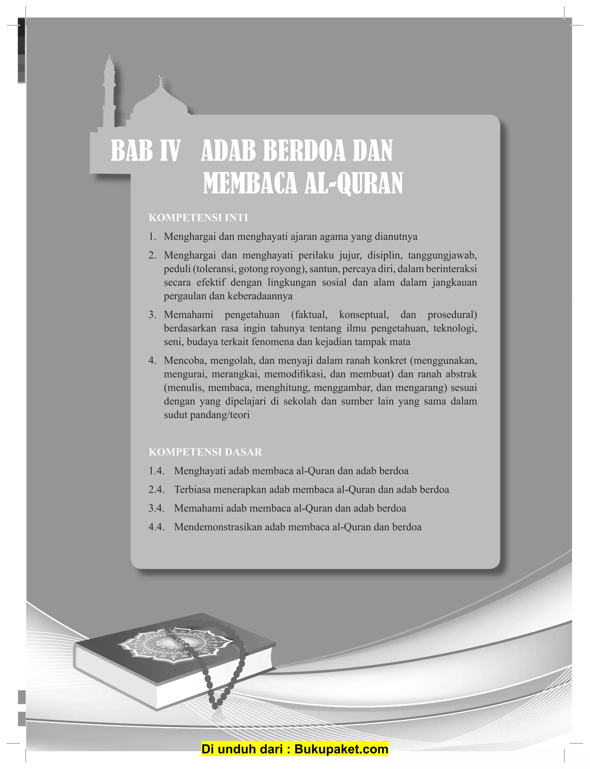 Bab 8 adab berdoa dan membaca alquran | PDF