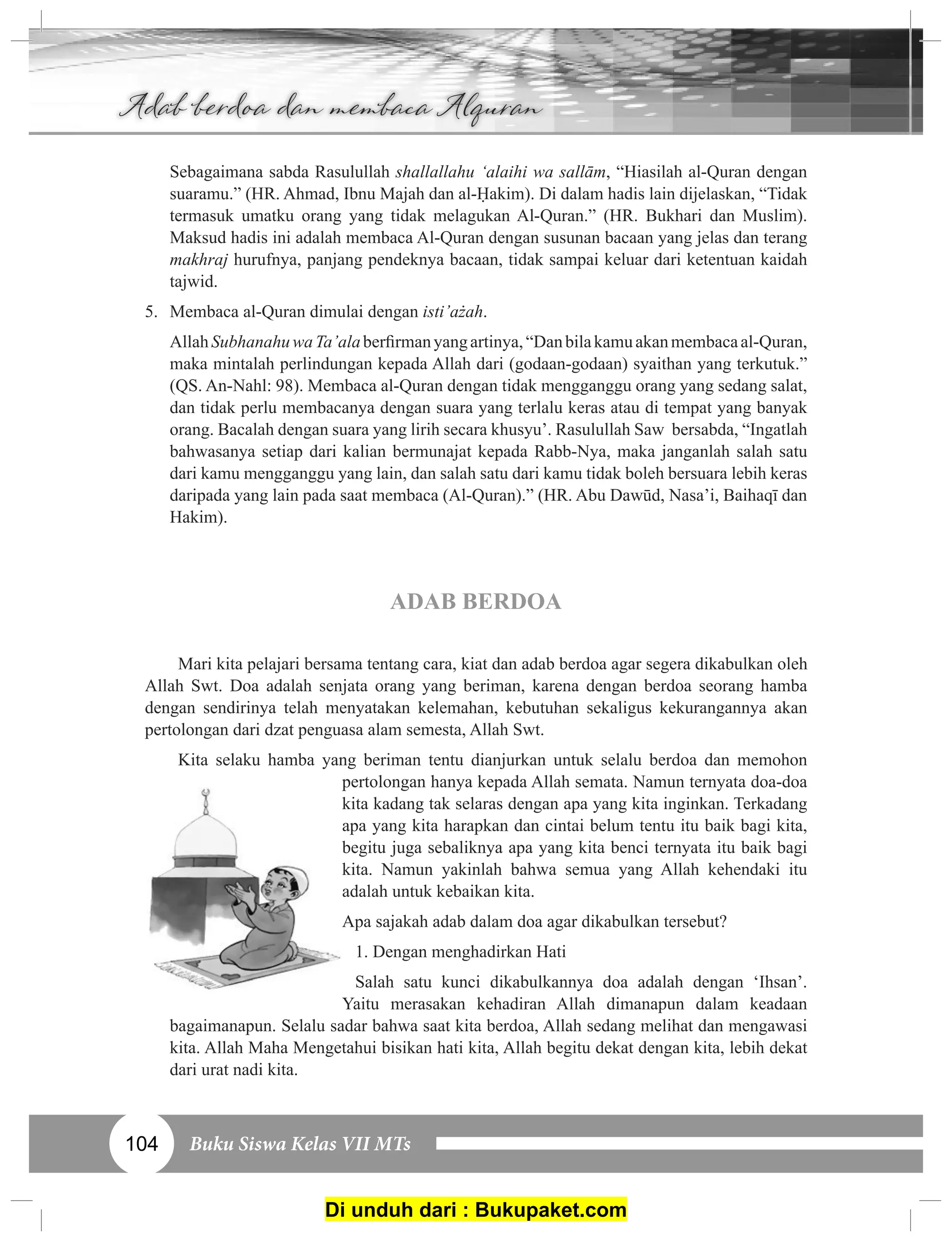 Bab 8 adab berdoa dan membaca alquran | PDF