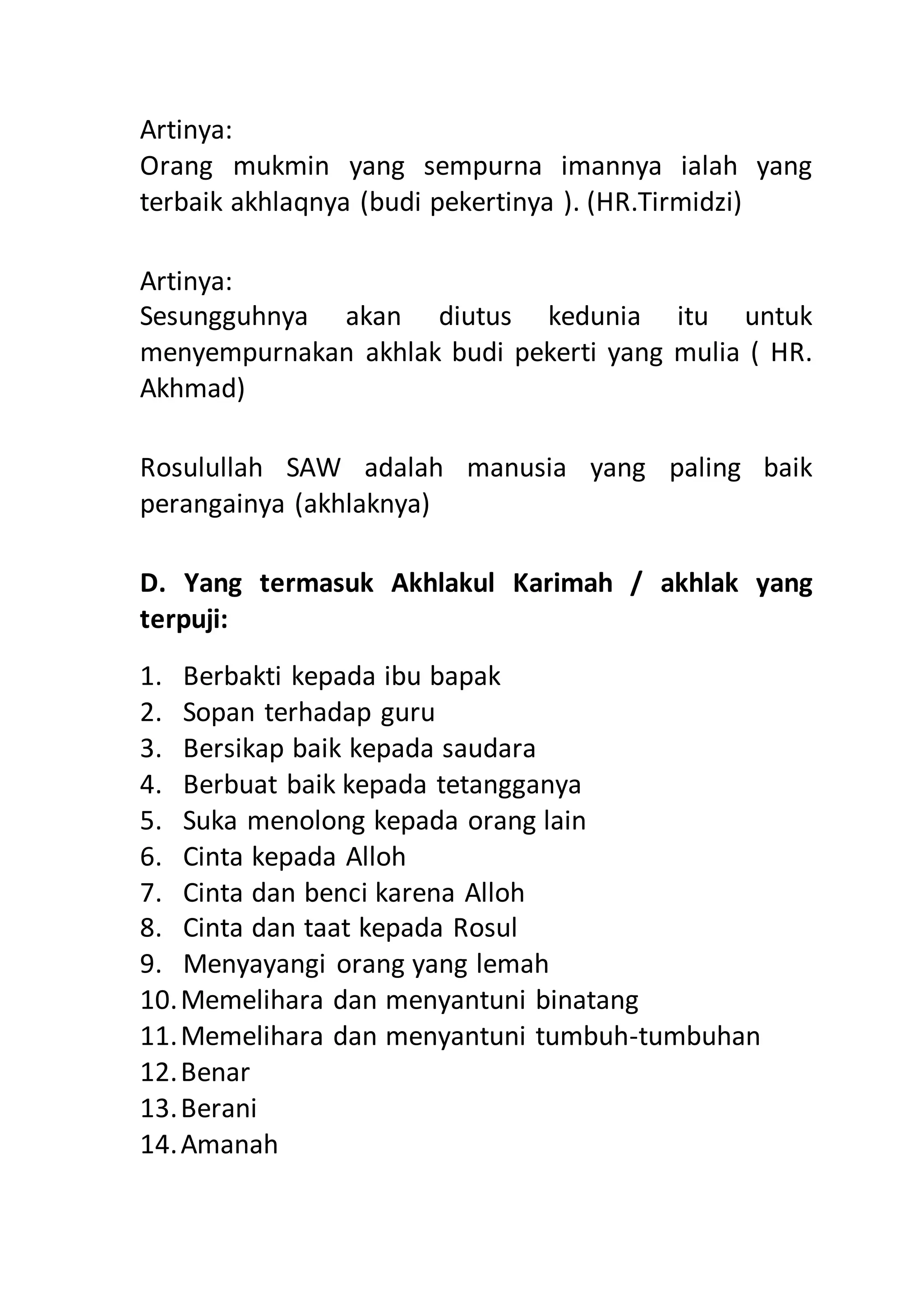 Bab 8 akhlakukl karimah | PDF