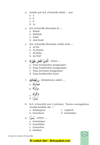 Bab 8 al qur'an surah al insyirah | PDF