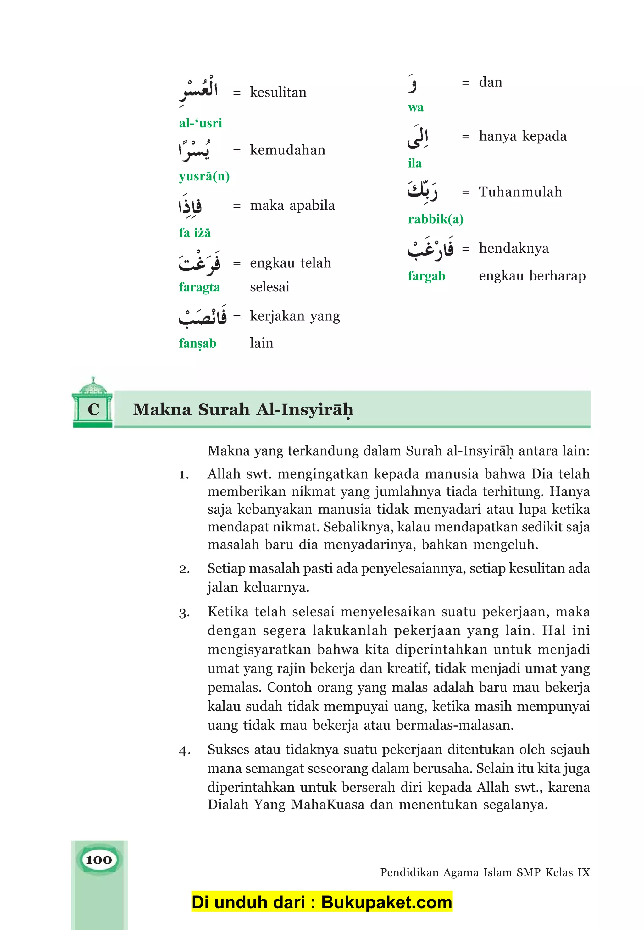 Bab 8 al qur'an surah al insyirah | PDF