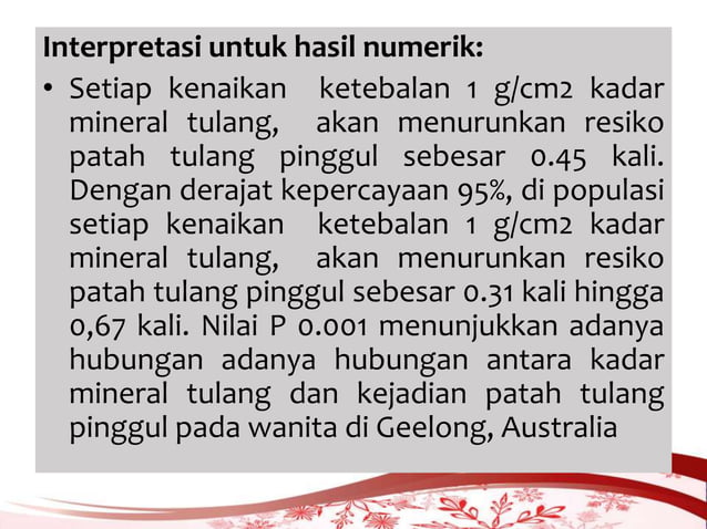 Bab 8 analisis regresi logistik sederhana dengan spss | PPTX