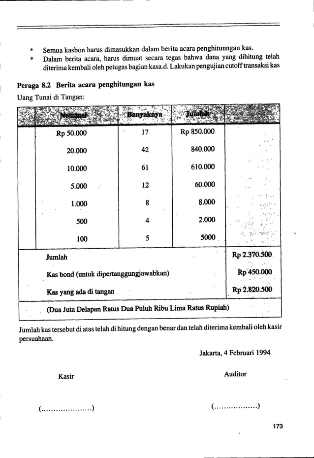 Bab 8 Audit Terhadap Transaksi Kas | PDF