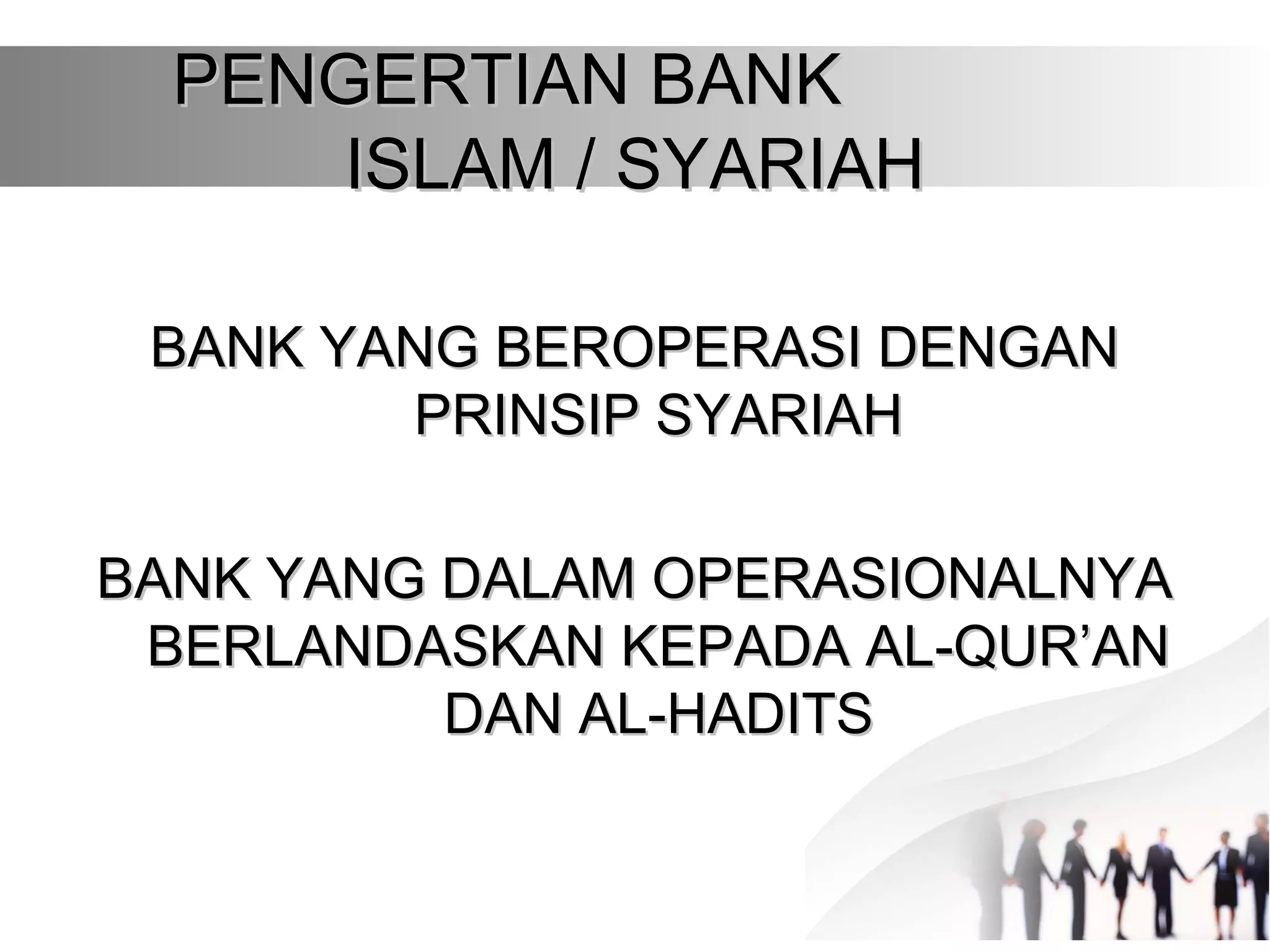 bank syariah | PPT | Islam | Religion & Spirituality