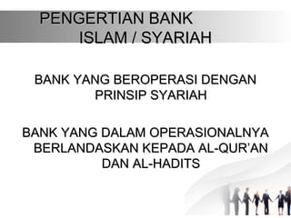 bank syariah | PPT