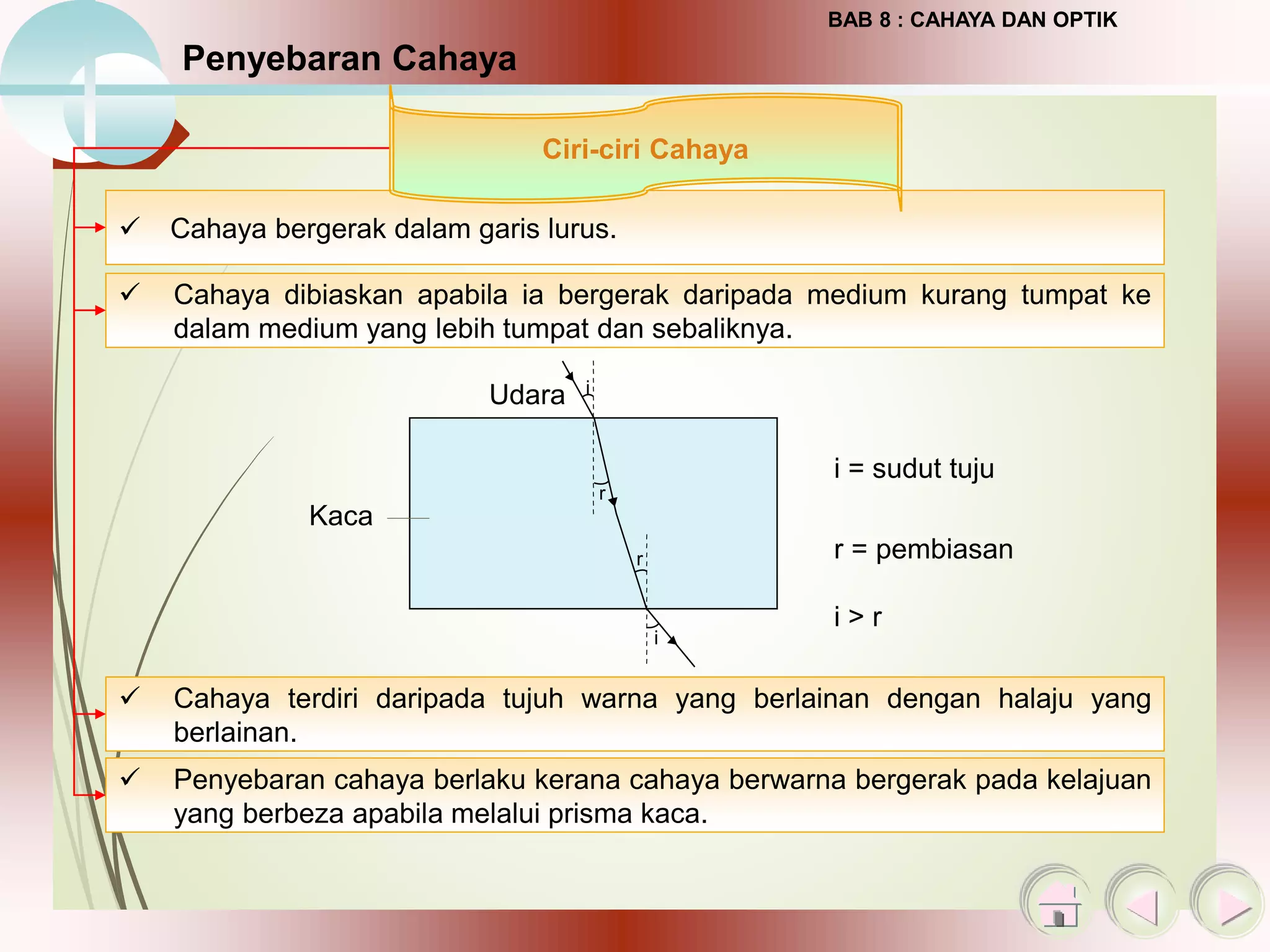 Bab 8 cahaya dan optik (1) | PPTX