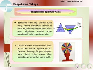 Bab 8 cahaya dan optik (1) | PPTX