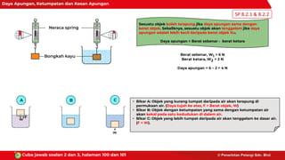 Bab 8 Daya dan Gerakan sains tingkatan 2 | PDF