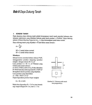 Bab8 daya dukung_tanah | PDF