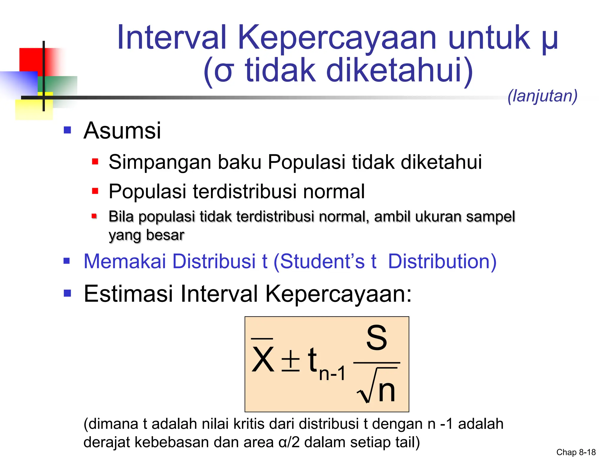 BAB 8 Estimasi Interval Kepercayaan.pptx