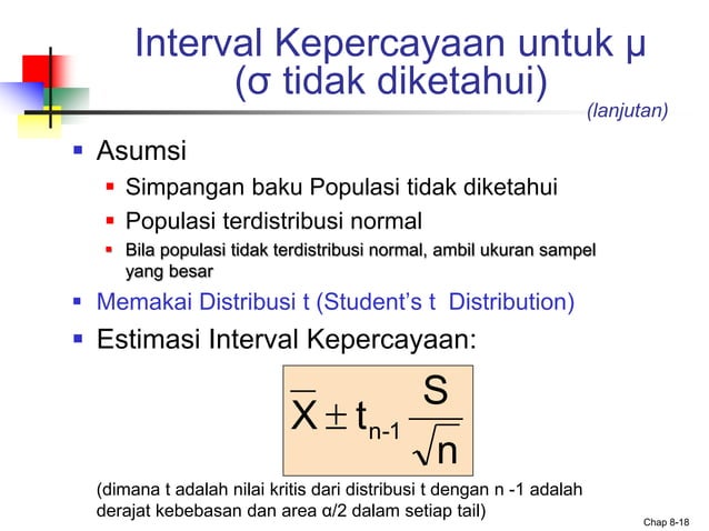 BAB 8 Estimasi Interval Kepercayaan.pptx