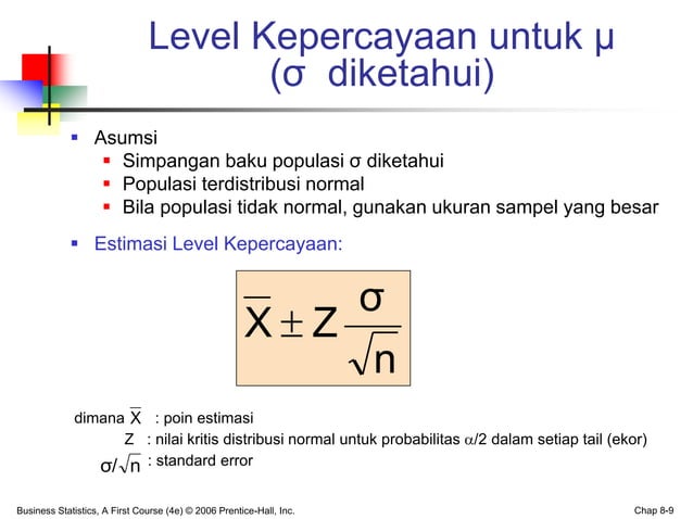 BAB 8 Estimasi Interval Kepercayaan.pptx