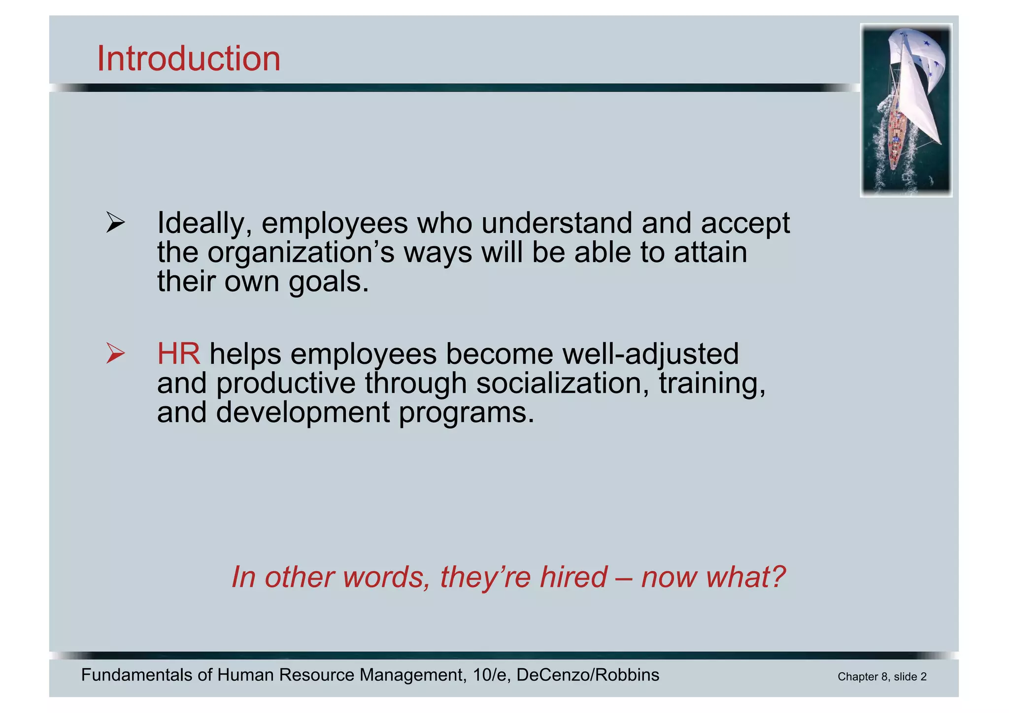 Chapter 8 Training and Developing Employees | PDF