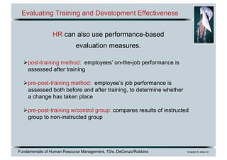 Chapter 8 Training and Developing Employees | PDF