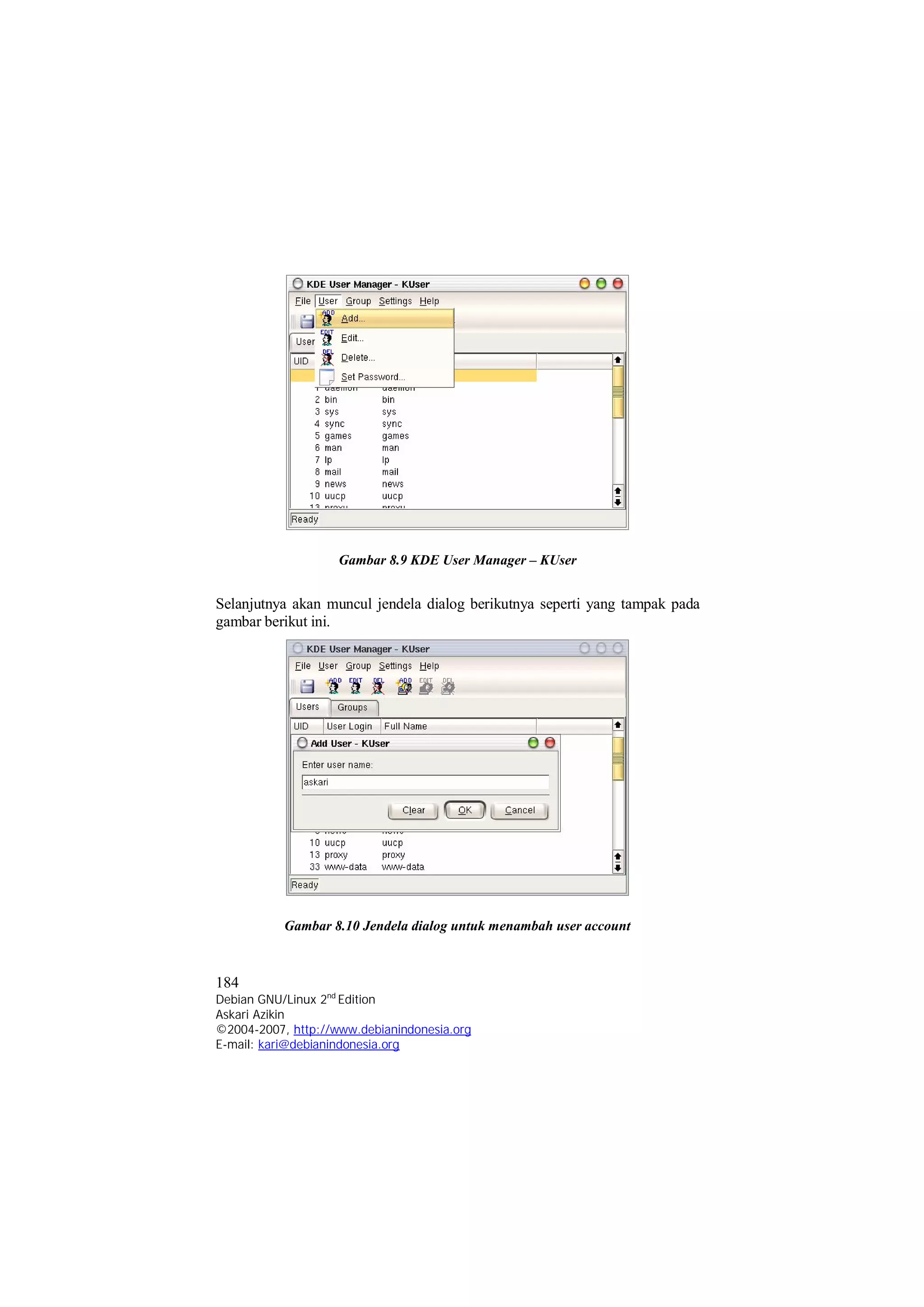 Bab 8 manajemen user | PDF