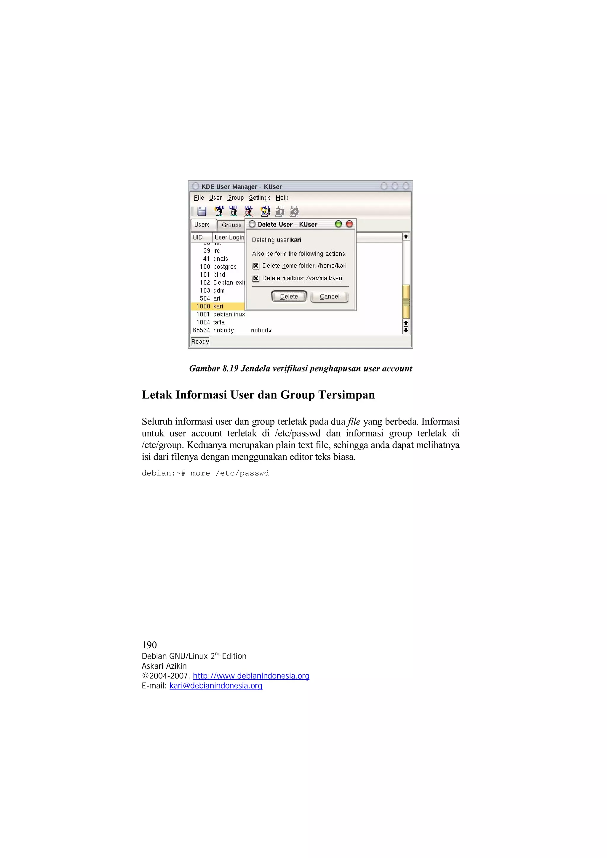 Bab 8 manajemen user | PDF