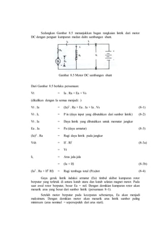 Bab 8 motor dc | DOCX