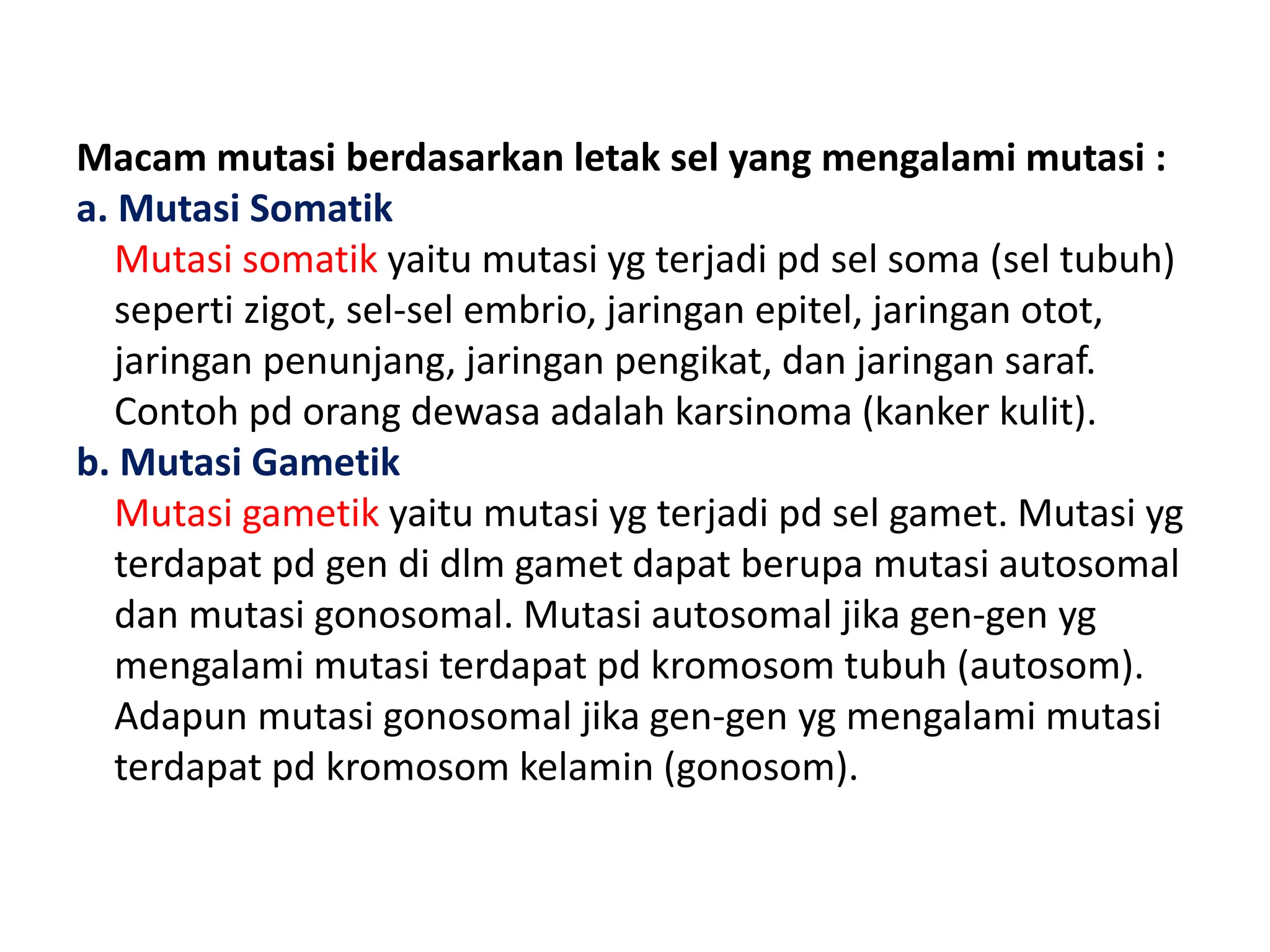 materi tentang mutasi untuk pelajaran kelas 12 | PPTX