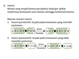 materi tentang mutasi untuk pelajaran kelas 12 | PPT