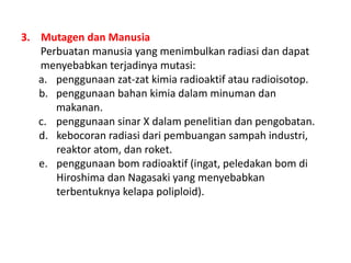 materi tentang mutasi untuk pelajaran kelas 12 | PPTX