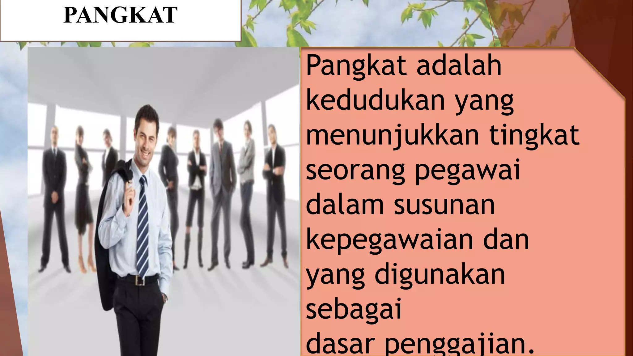Bab 8 pangkat dan jabatan pegawai fix (1) | PPTX