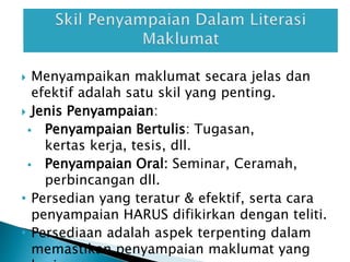 BAB 8 TAJUK : Penyampaian Maklumat AEU 2024 | PPTX