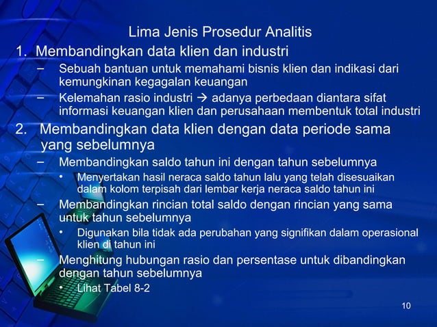 Perencanaan Audit dan Prosedur Analitis | PPT