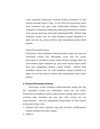 Bab 8 perencanaan_evaluasi | PDF