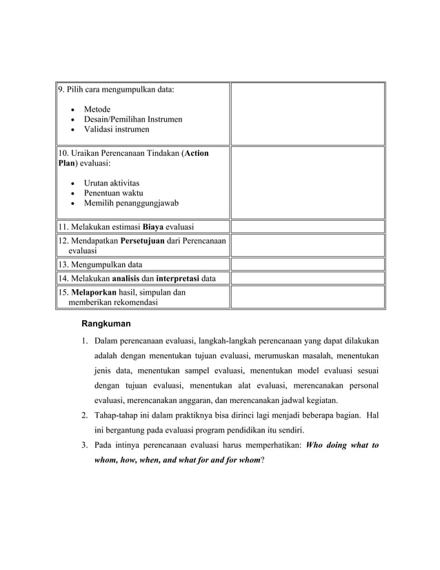 Bab 8 perencanaan_evaluasi | PDF