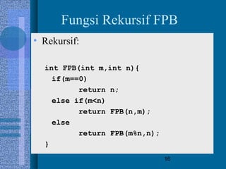 Bab 8 rekursif | PPT